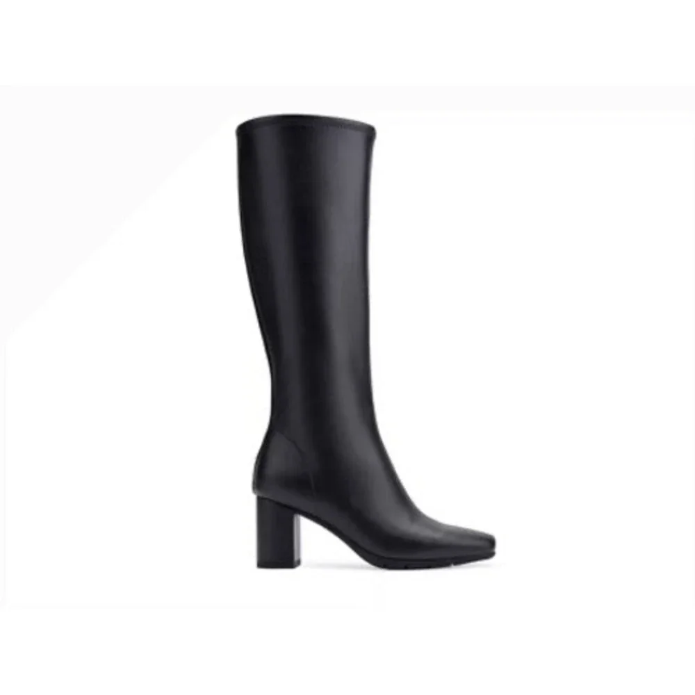 AEROSOLES | Shoes | Aerosoles Micah Black Knee High Boots Square Toe ...